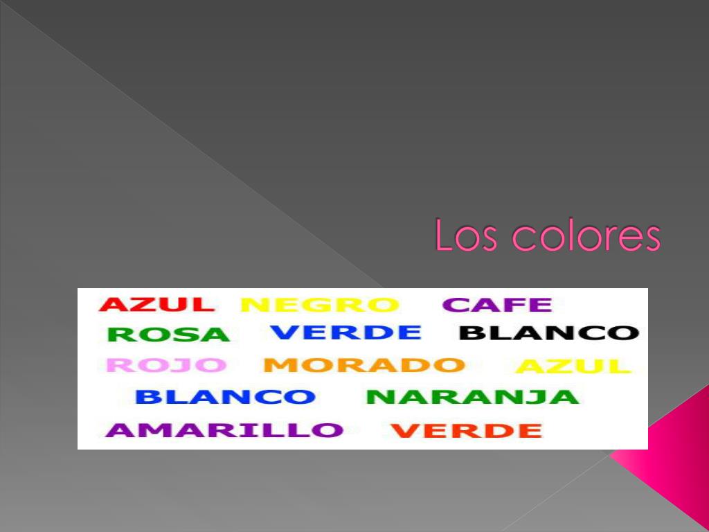 PPT - Los colores PowerPoint Presentation, free download - ID:861650