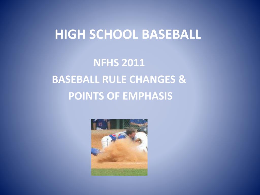 PPT - HIGH SCHOOL BASEBALL PowerPoint Presentation, free download - ID ...