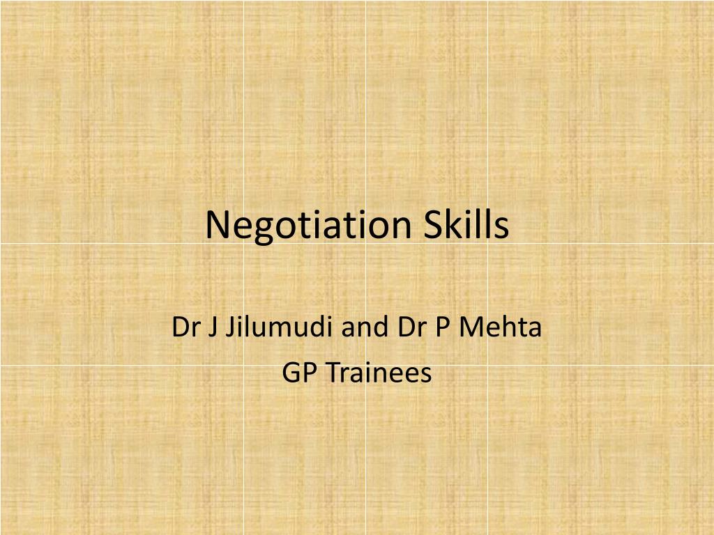 PPT - Negotiation Skills PowerPoint Presentation, free download - ID:863266