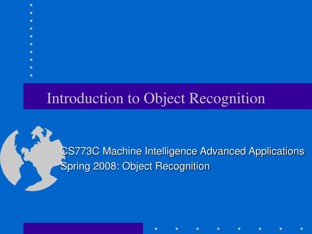 PPT - Introduction to Object Recognition PowerPoint Presentation, free ...