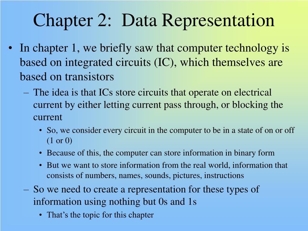 PPT - Chapter 2: Data Representation PowerPoint Presentation, free download - ID:869265