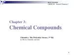 PPT - Chapter 3 Molecules, Compounds, and Chemical Equations PowerPoint Presentation - ID:548386