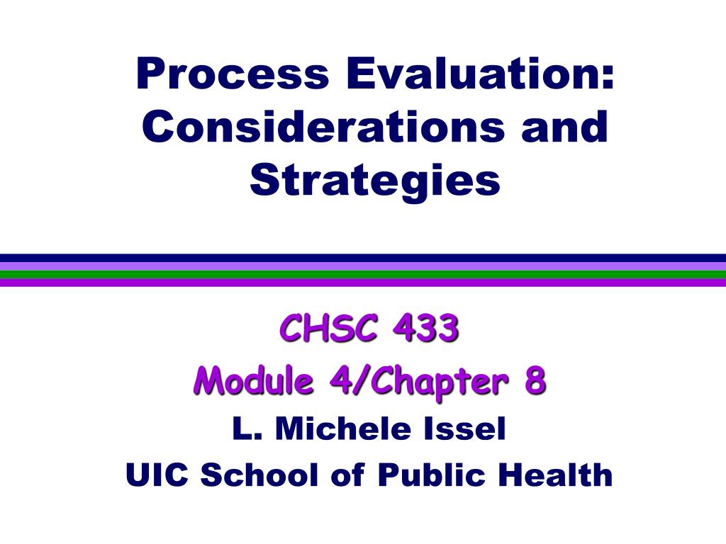 PPT - Process Evaluation: Considerations and Strategies PowerPoint ...
