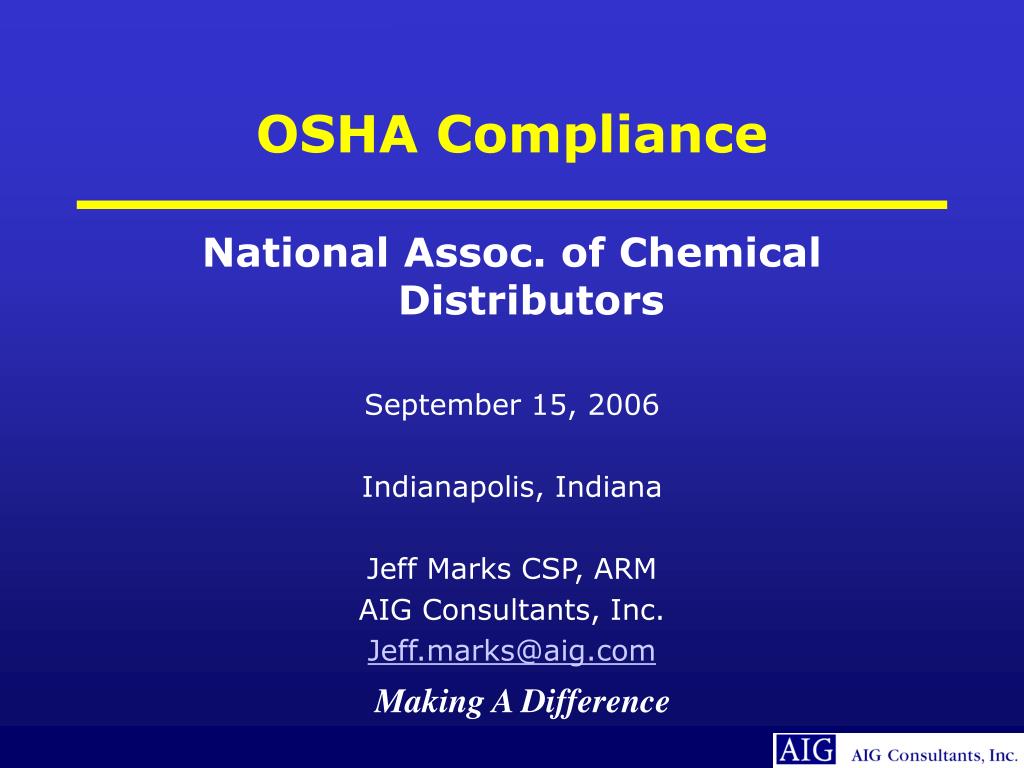 PPT - OSHA Compliance PowerPoint Presentation, free download - ID:872369