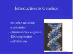 PPT - Introduction to Genetics PowerPoint Presentation, free download ...