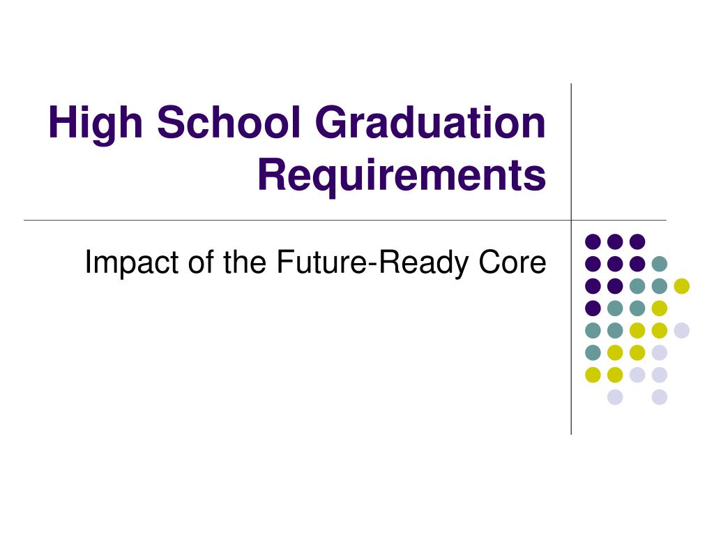 PPT - High School Graduation Requirements PowerPoint Presentation, free ...