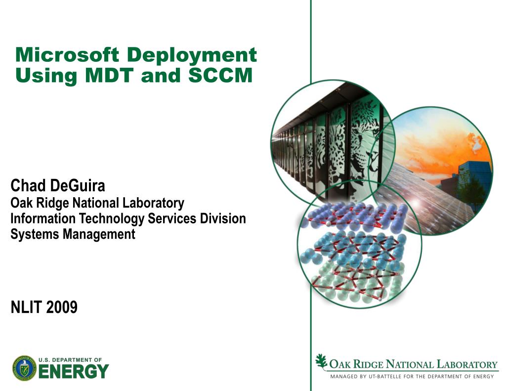 PPT - Microsoft Deployment Using MDT and SCCM PowerPoint Presentation ...
