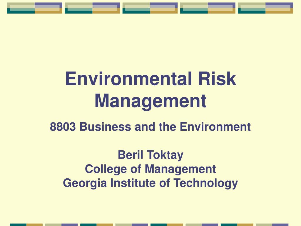 PPT - Environmental Risk Management PowerPoint Presentation, free ...