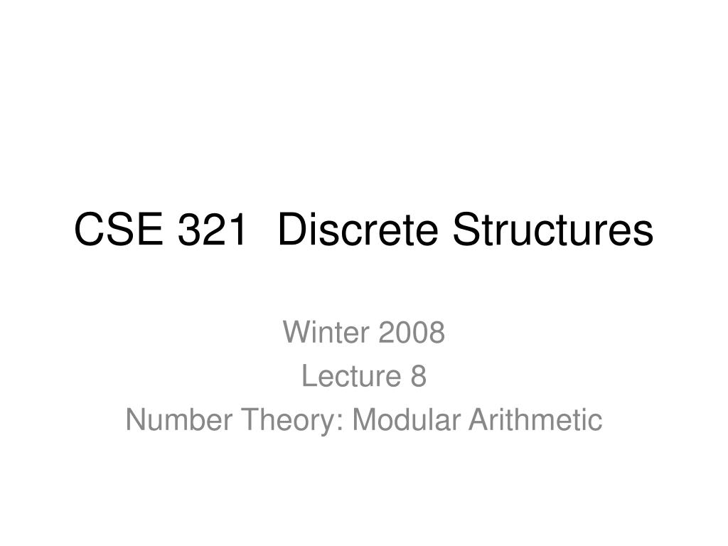 PPT - CSE 321 Discrete Structures PowerPoint Presentation, free ...