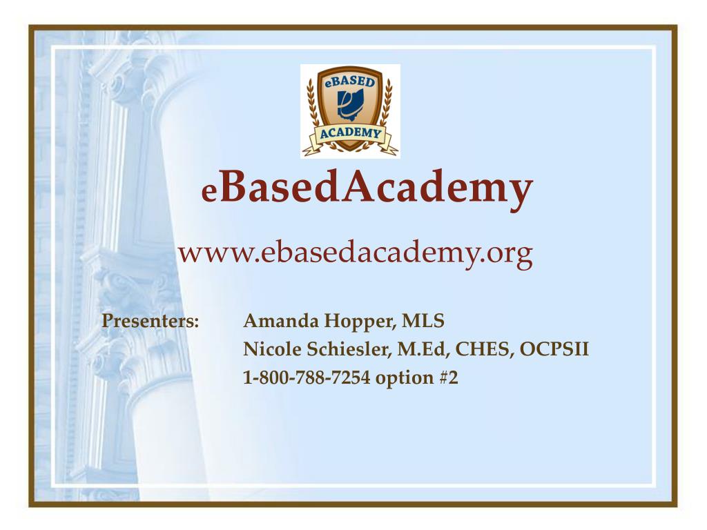 PPT - e BasedAcademy PowerPoint Presentation, free download - ID:885325
