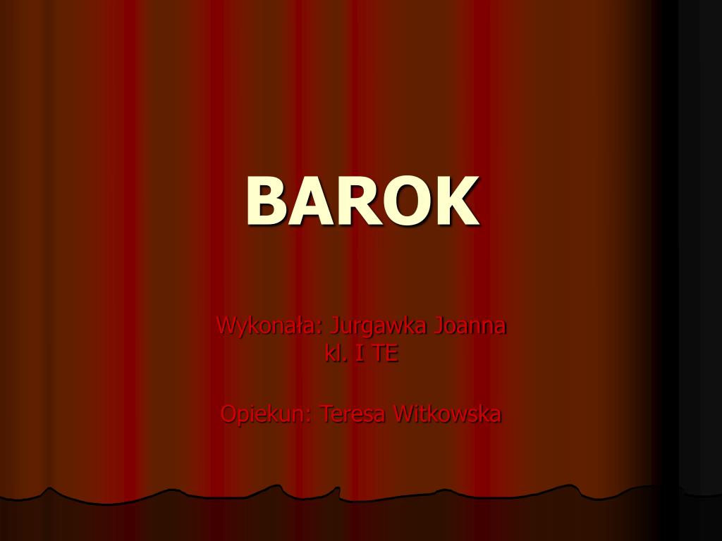 PPT - BAROK PowerPoint Presentation, free download - ID:886104