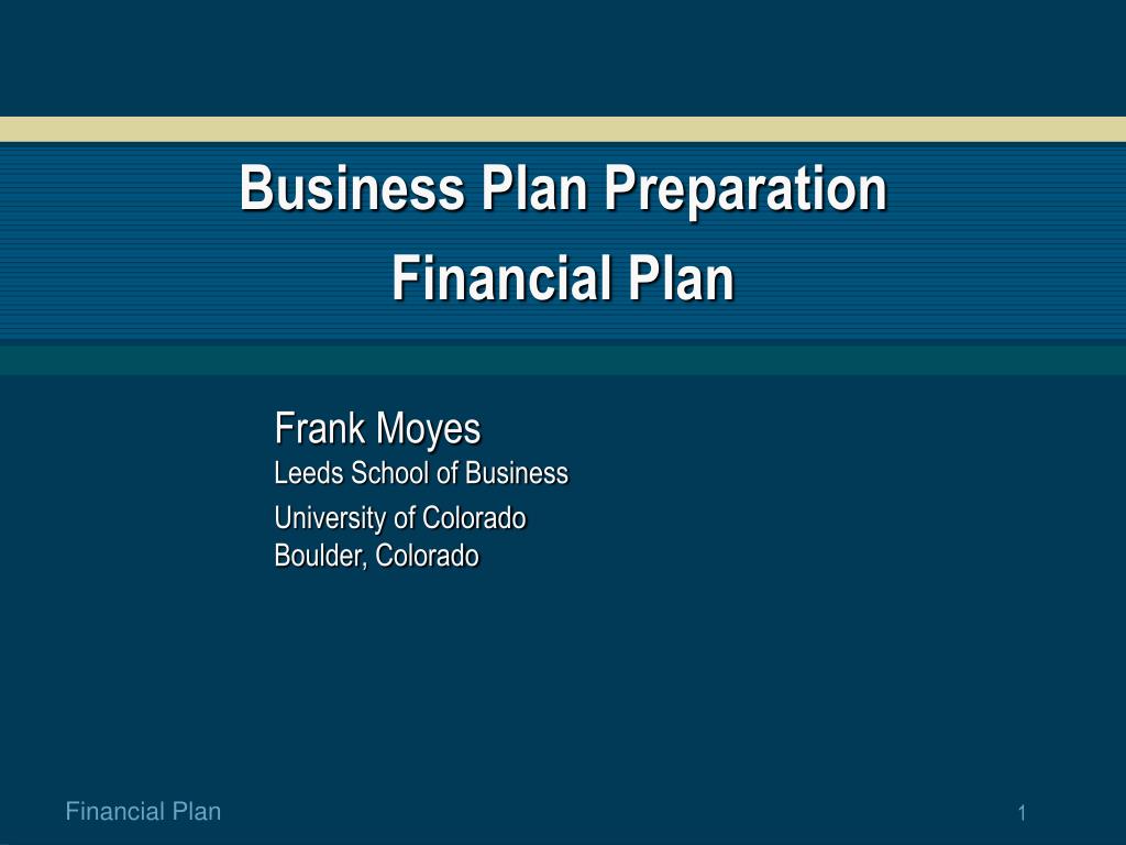 PPT - Business Plan Preparation Financial Plan PowerPoint Presentation ...