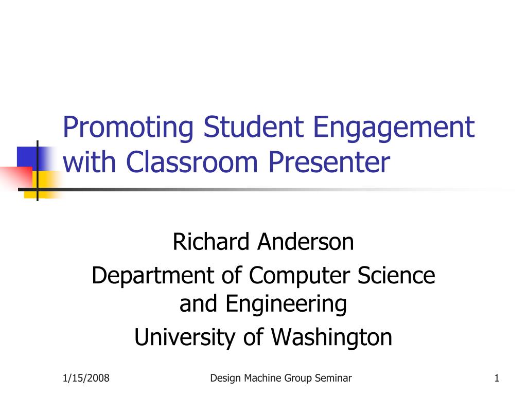 PPT - Promoting Student Engagement with Classroom Presenter PowerPoint ...