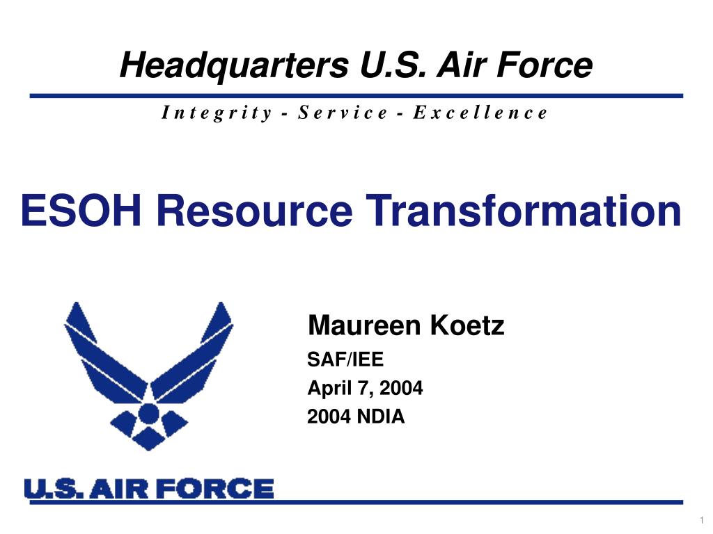 PPT - ESOH Resource Transformation PowerPoint Presentation, free ...