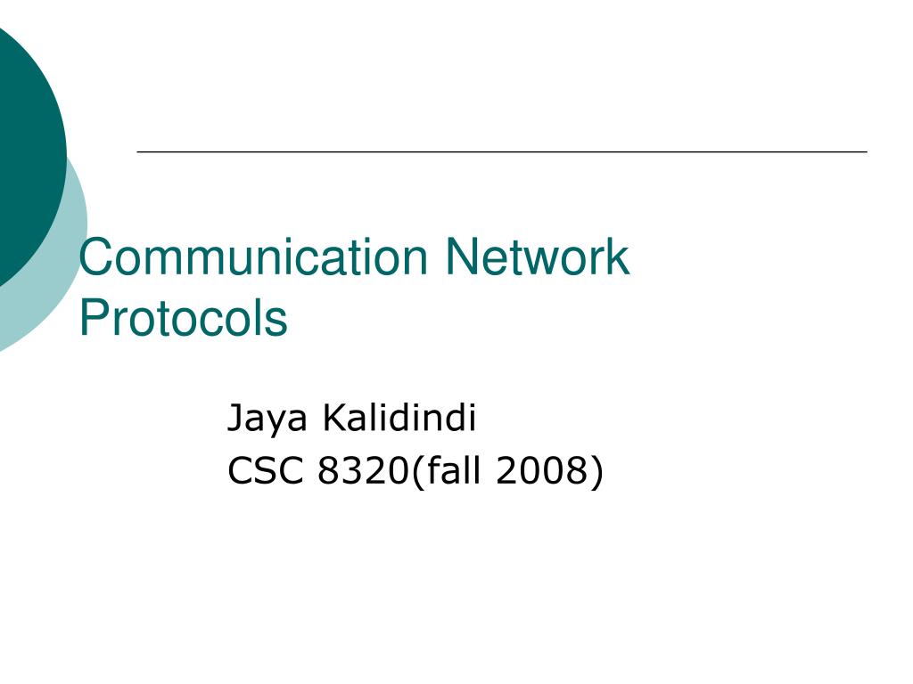 PPT - Communication Network Protocols PowerPoint Presentation, free ...