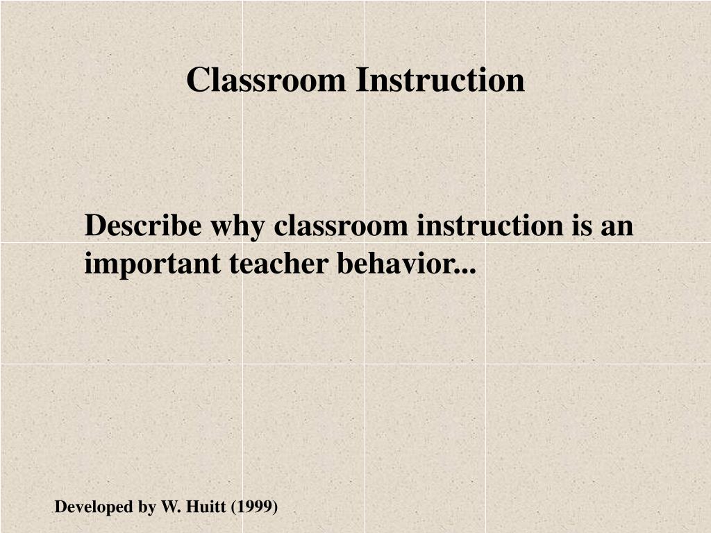 PPT - Classroom Instruction PowerPoint Presentation, free download - ID ...