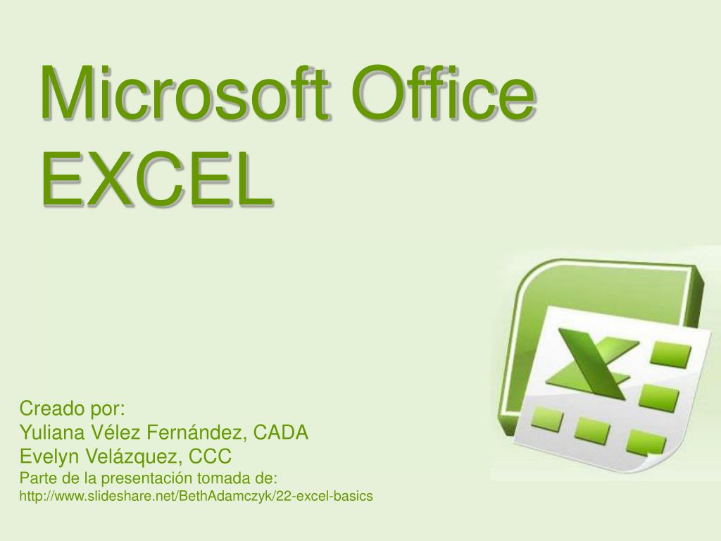 PPT - Microsoft Office EXCEL PowerPoint Presentation, free download ...