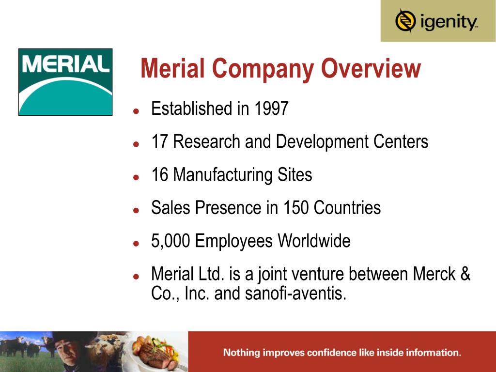 PPT - Merial Company Overview PowerPoint Presentation, free download ...