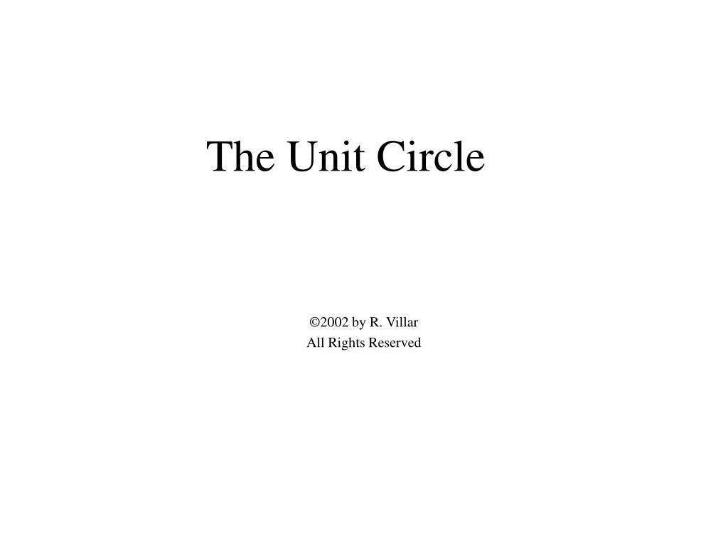 PPT - The Unit Circle PowerPoint Presentation, free download - ID:899198