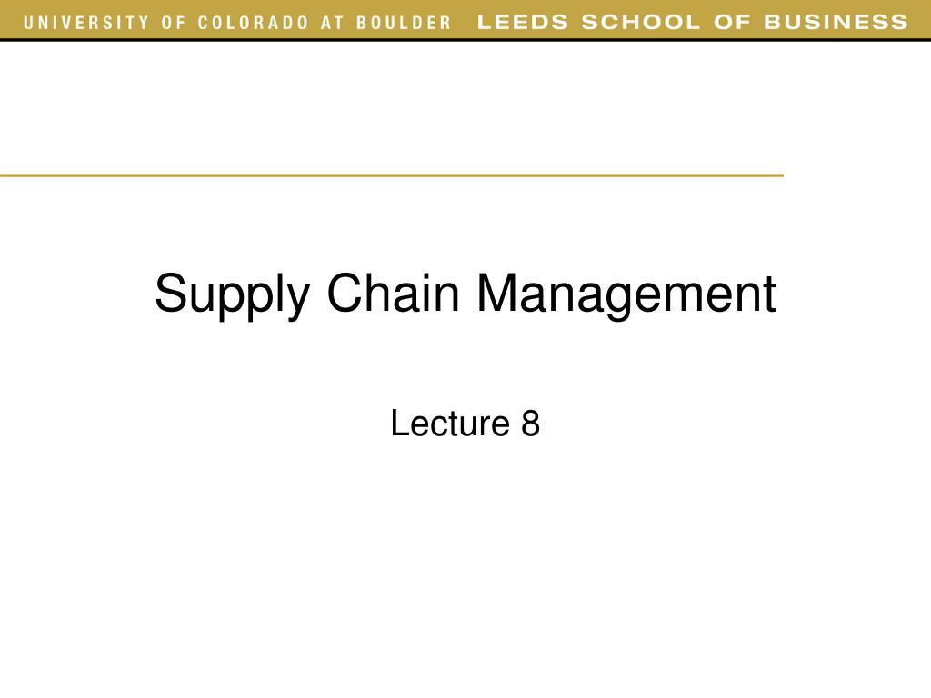 PPT - Supply Chain Management PowerPoint Presentation, free download ...
