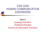 PPT - Communication Disorders PowerPoint Presentation, free download ...