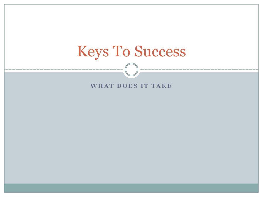 PPT - Keys To Success PowerPoint Presentation, free download - ID:902895