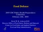 PPT - FDA Food Defense Tools and Resources PowerPoint Presentation ...