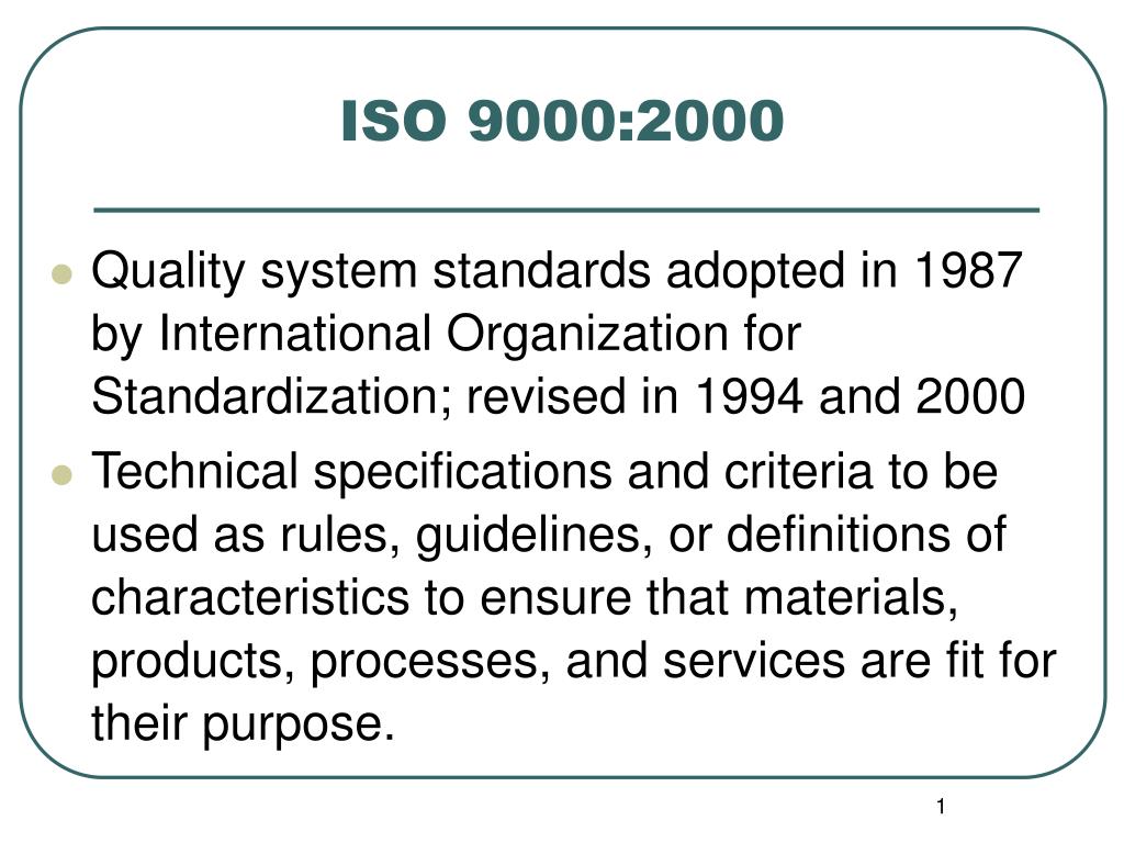 PPT - ISO 9000:2000 PowerPoint Presentation, free download - ID:906623