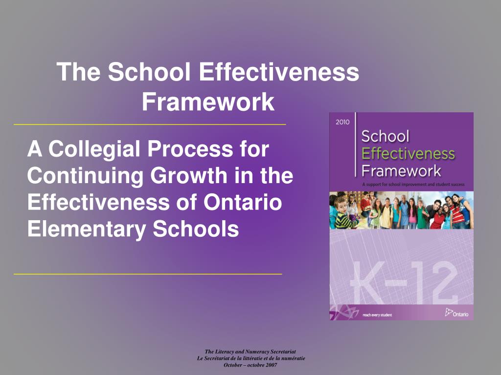 PPT - The School Effectiveness Framework PowerPoint Presentation, free ...