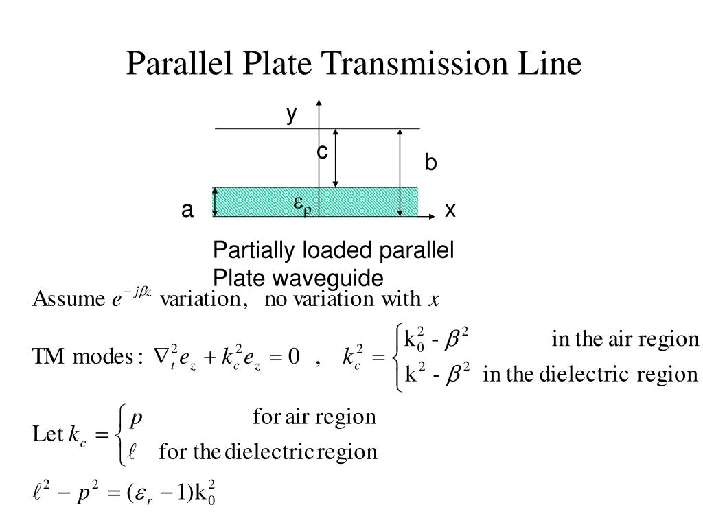 PPT - Parallel Plate Transmission Line PowerPoint Presentation, free ...