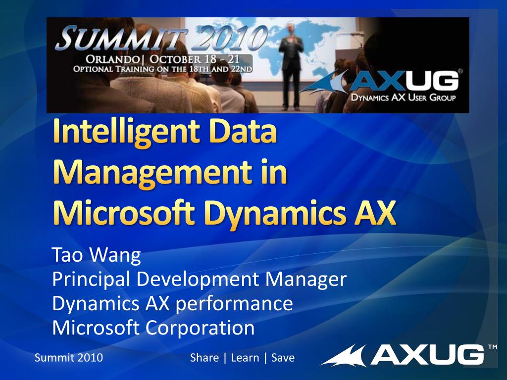 PPT - Intelligent Data Management in Microsoft Dynamics AX PowerPoint Presentation - ID:912303