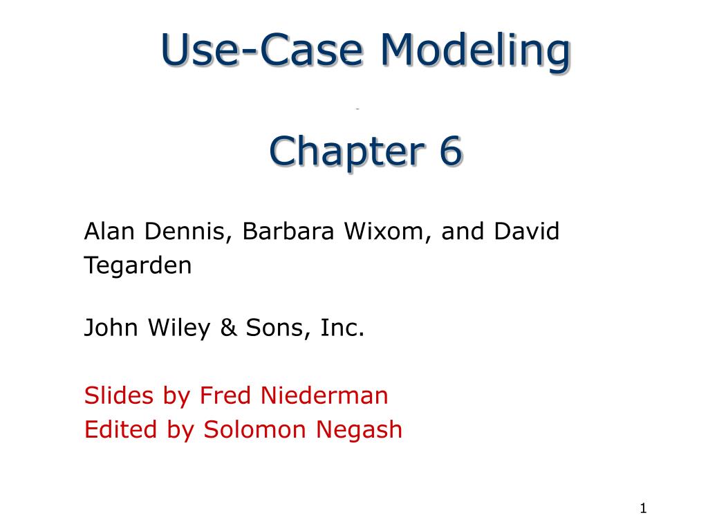 PPT - Use-Case Modeling Chapter 6 PowerPoint Presentation, free ...