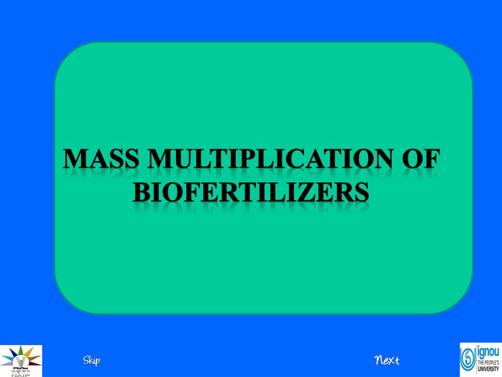 PPT - Mass multiplication of biofertilizers PowerPoint Presentation ...