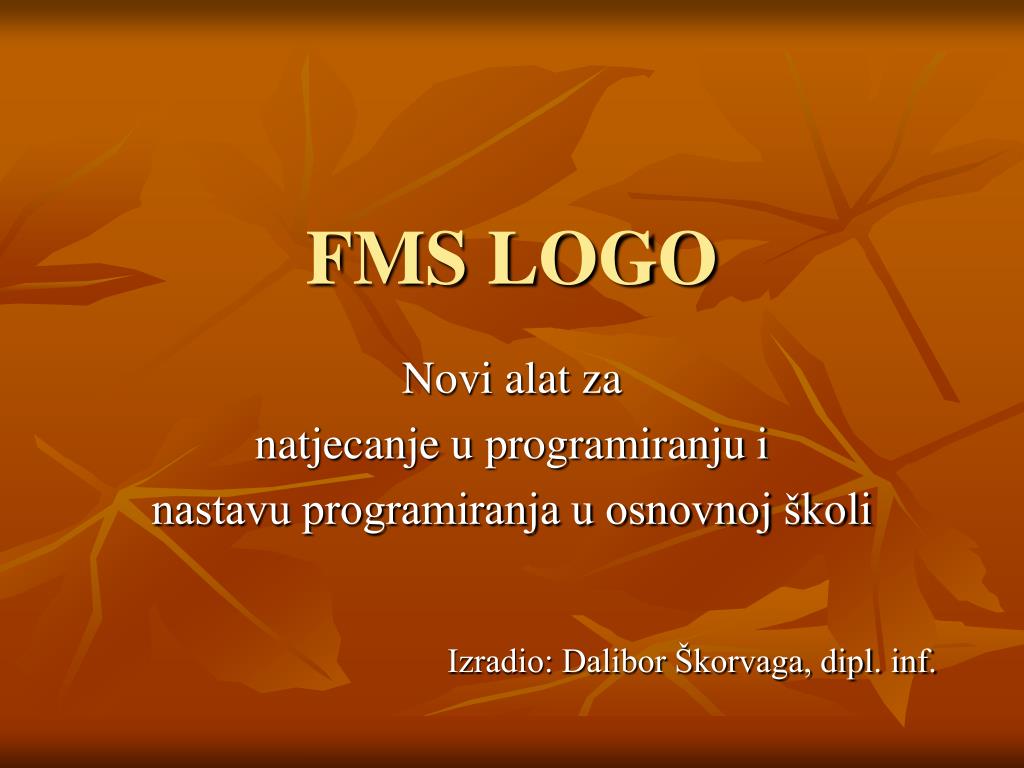 PPT - FMS LOGO PowerPoint Presentation, free download - ID:922697