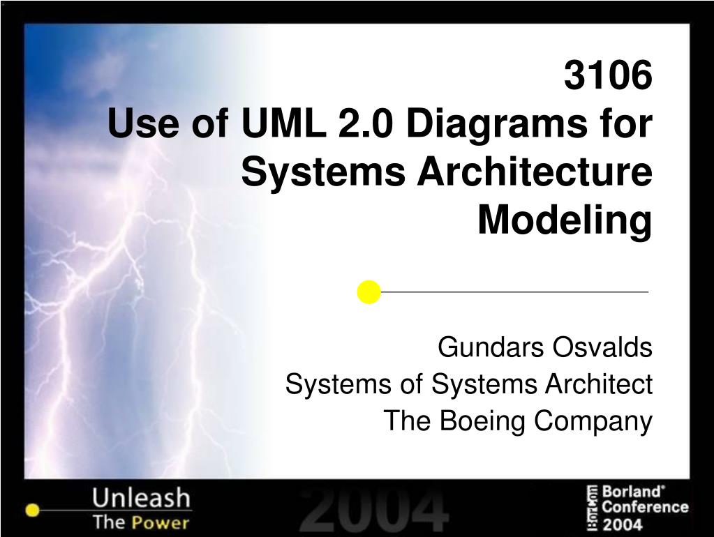 PPT - 3106 Use of UML 2.0 Diagrams for Systems Architecture Modeling ...