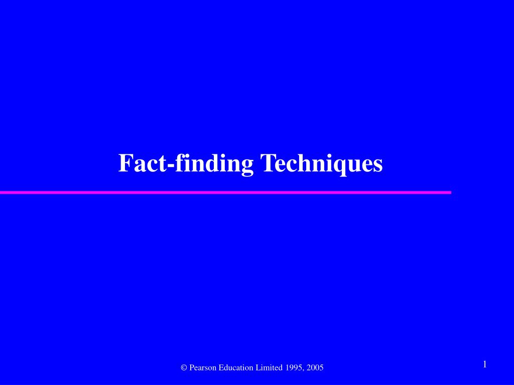 PPT - Fact-finding Techniques PowerPoint Presentation, free download ...