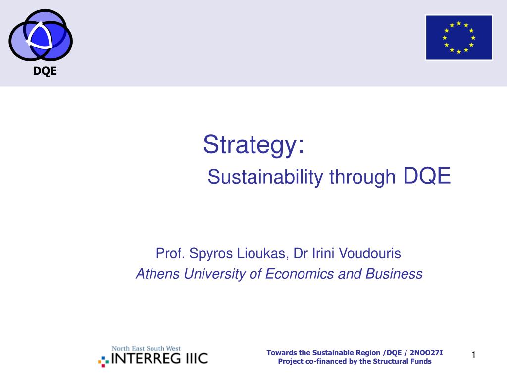 PPT - Strategy: Sustainability through DQE PowerPoint Presentation ...