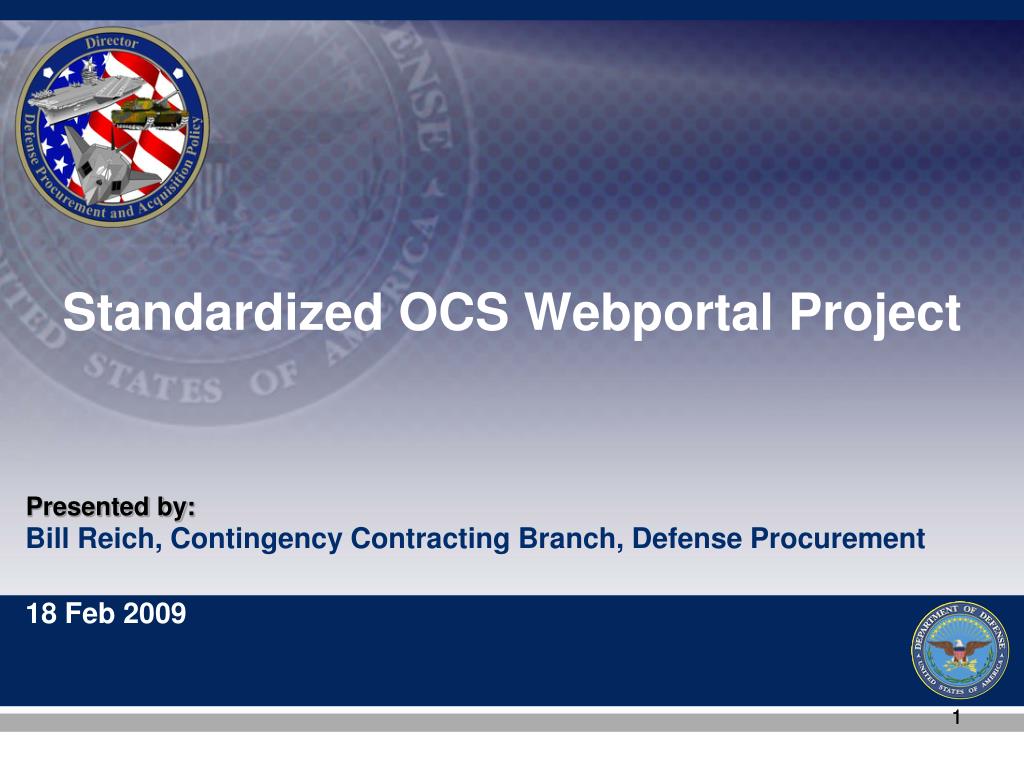 PPT - Standardized OCS Webportal Project PowerPoint Presentation, free ...
