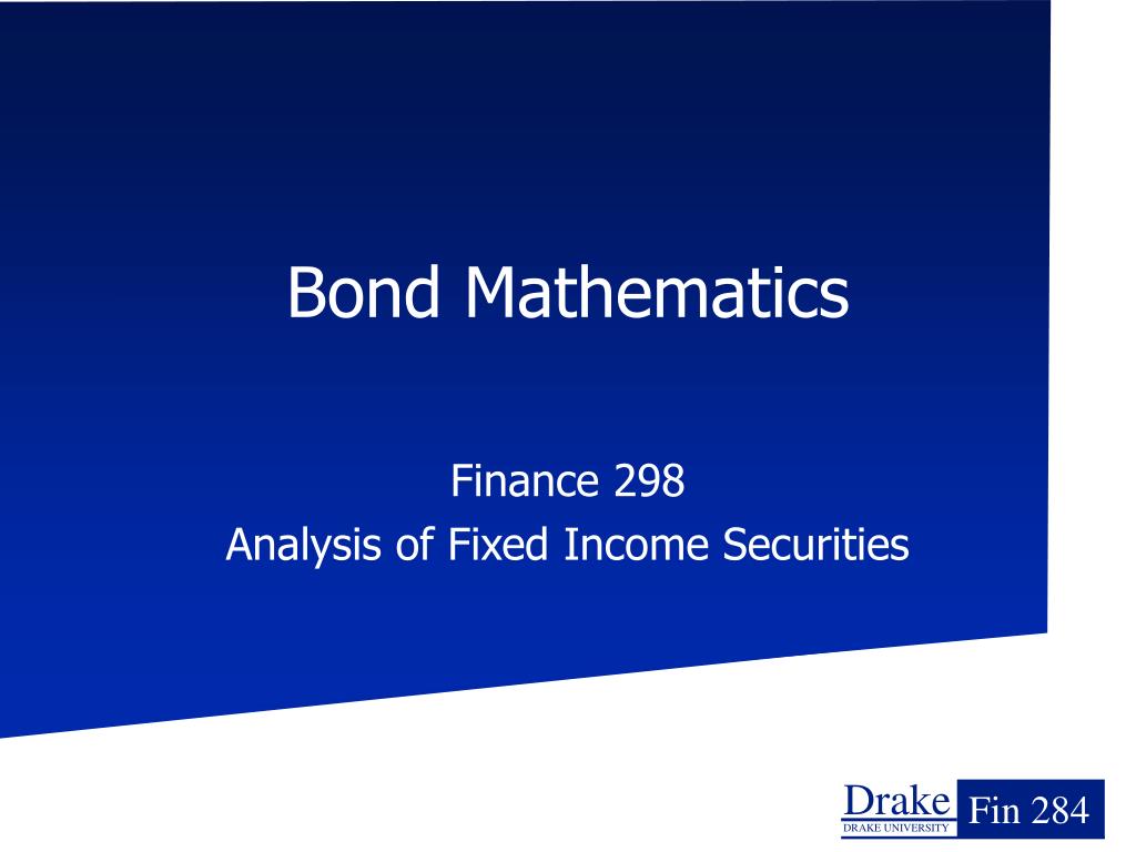 PPT - Bond Mathematics PowerPoint Presentation, free download - ID:929314