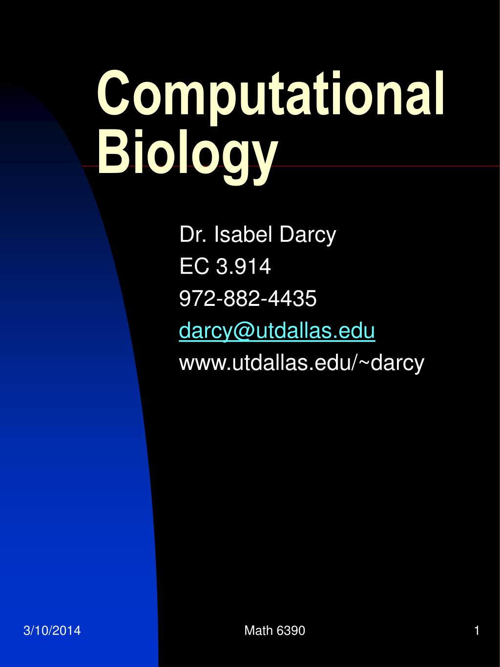 PPT - Computational Biology PowerPoint Presentation, free download - ID ...