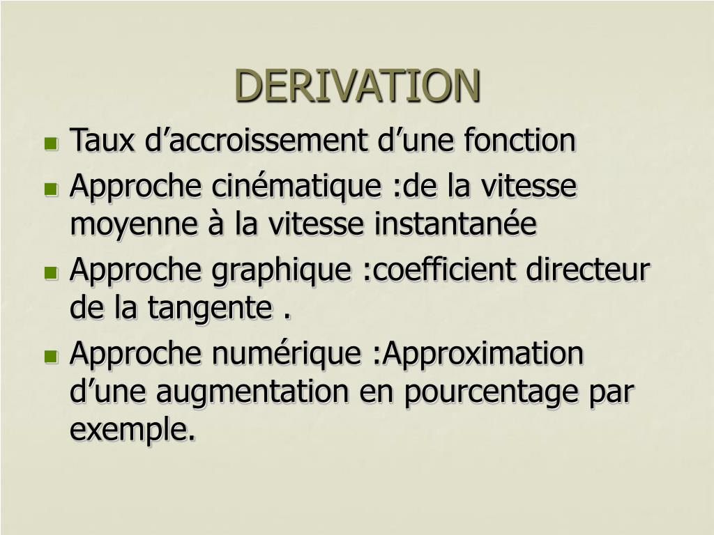PPT - DERIVATION PowerPoint Presentation, free download - ID:930401