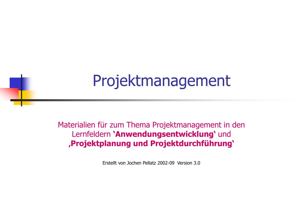 PPT - Projektmanagement PowerPoint Presentation, free download - ID:932756