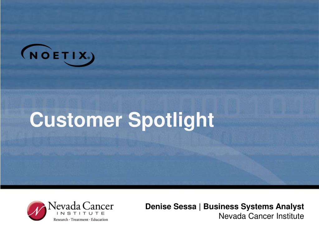 PPT - Customer Spotlight PowerPoint Presentation, free download - ID:933709