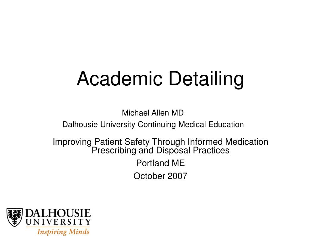 PPT - Academic Detailing PowerPoint Presentation, free download - ID:934649