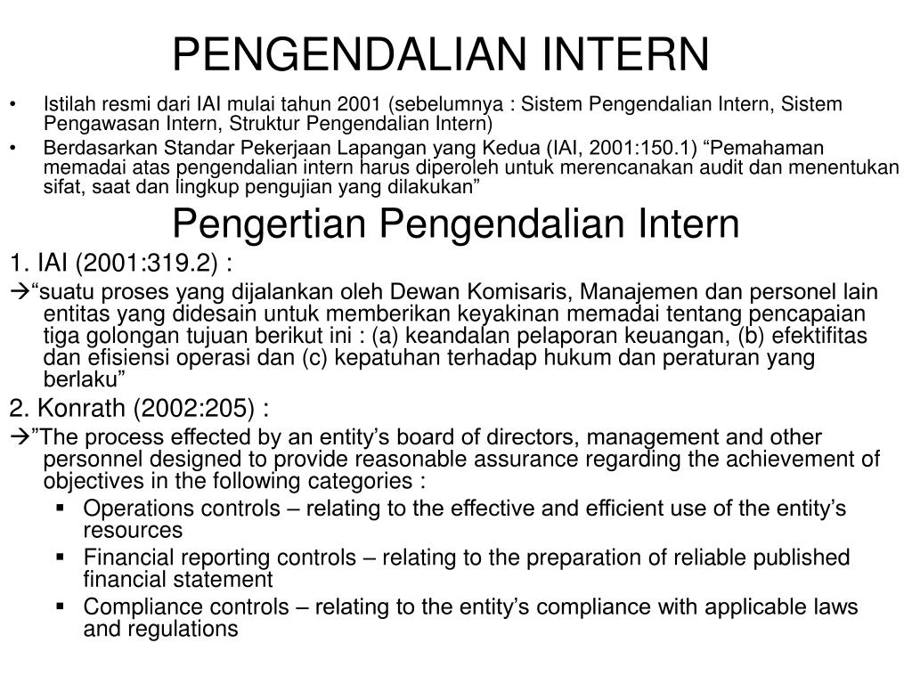 PPT - PENGENDALIAN INTERN PowerPoint Presentation, free download - ID ...