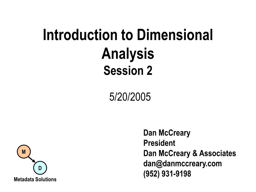 PPT - Introduction to Dimensional Analysis Session 2 PowerPoint ...