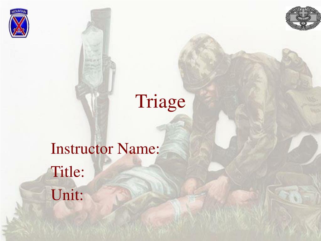 PPT - Triage PowerPoint Presentation, free download - ID:937933