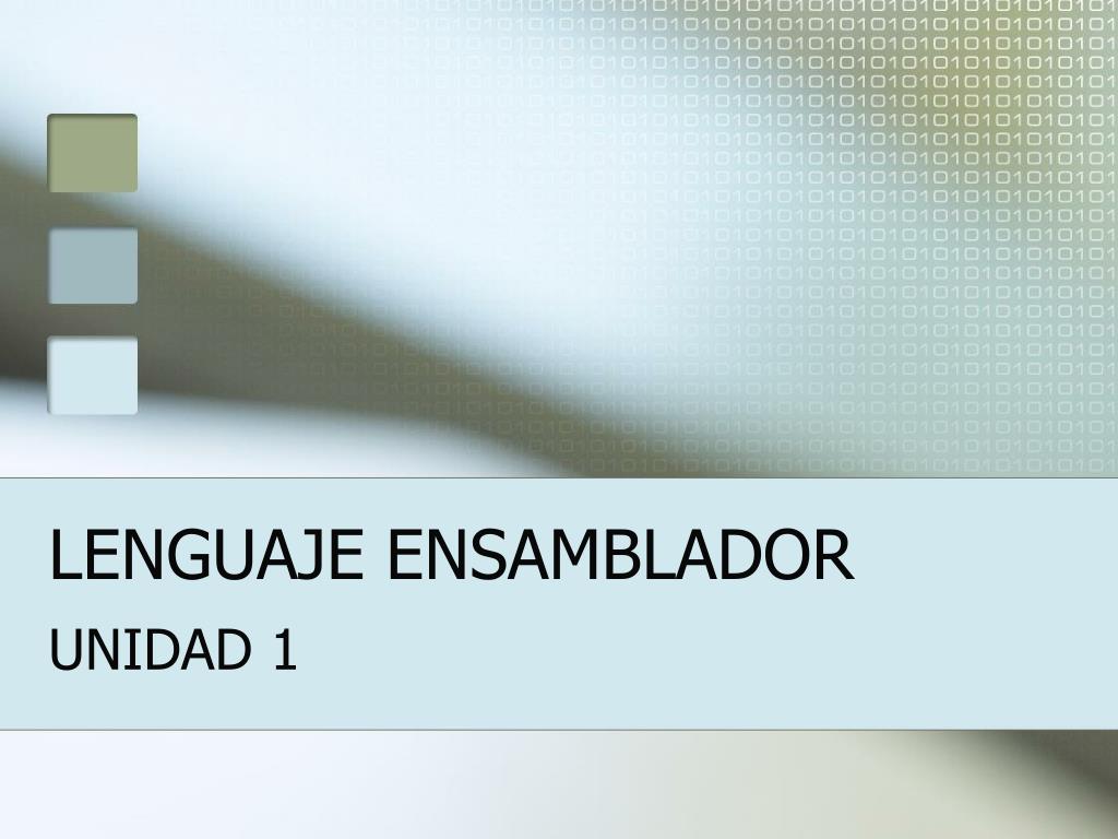 PPT - LENGUAJE ENSAMBLADOR PowerPoint Presentation, free download - ID ...