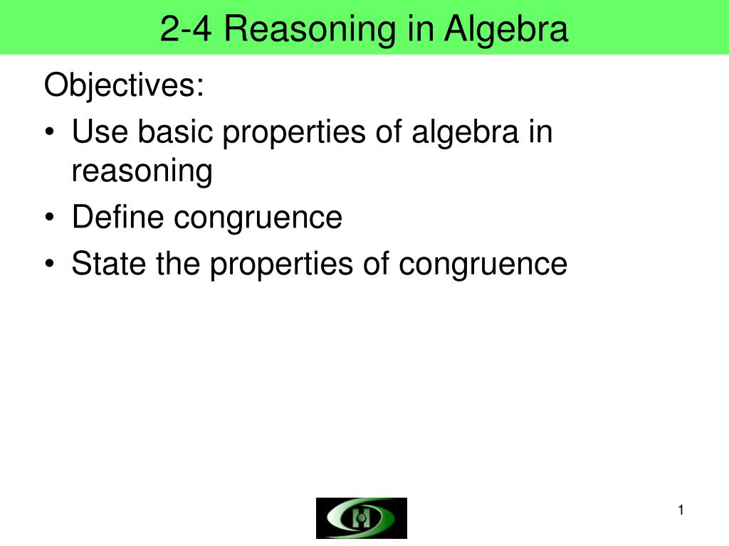 PPT - 2-4 Reasoning in Algebra PowerPoint Presentation, free download ...