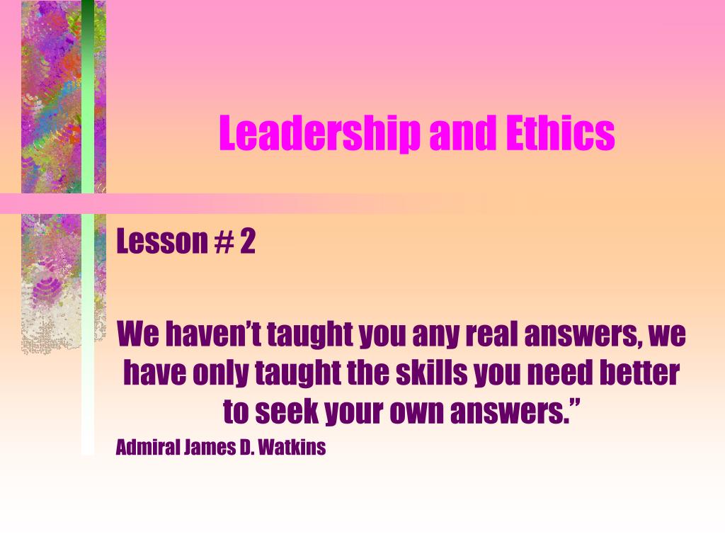 PPT - Leadership and Ethics PowerPoint Presentation, free download - ID ...